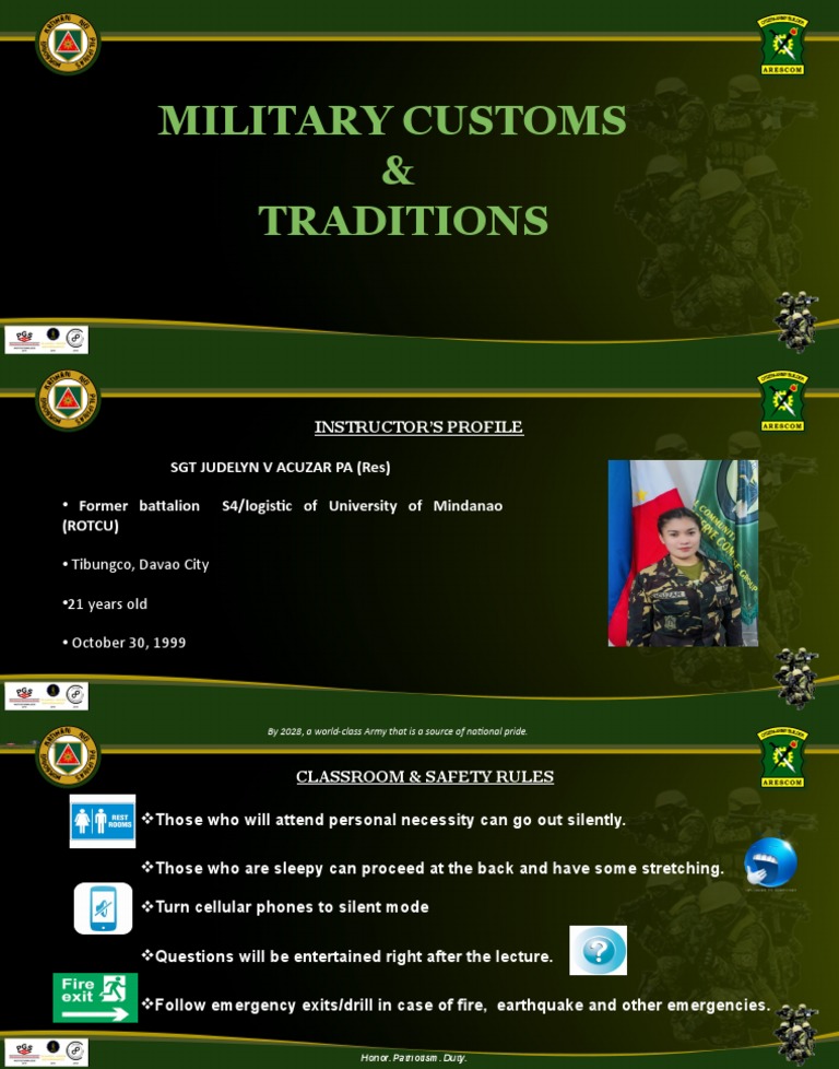 Military Customs and Traditions 1 | PDF | Military