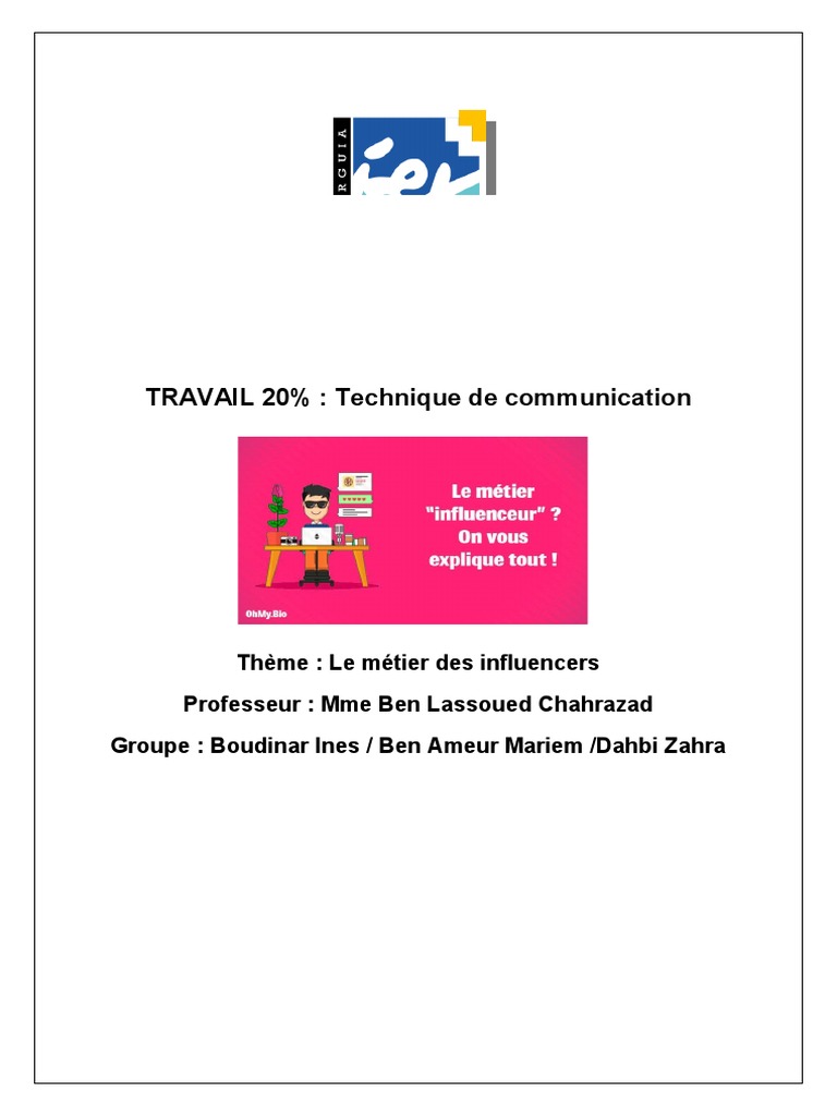 Le Métier Des Influencers | Download Free PDF | Réseaux sociaux | Études sur la culture ...