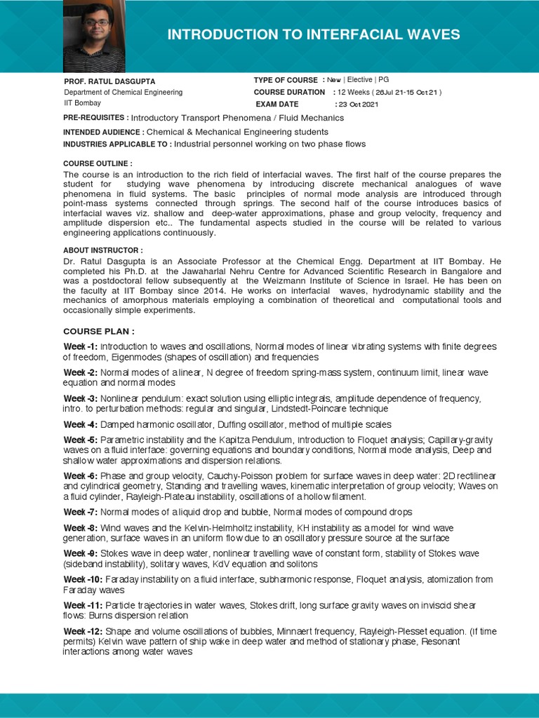 Interfacial Waves | PDF | Waves | Normal Mode