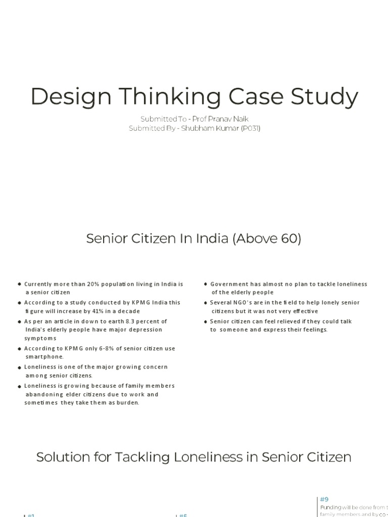 Case Study Design Thinking | PDF