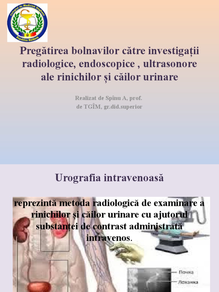 Investigații Radiologice, Endoscopice Urinare | PDF