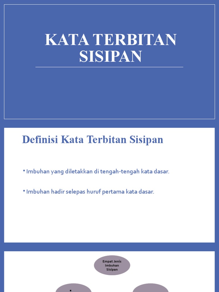 Kata Terbitan Sisipan | PDF