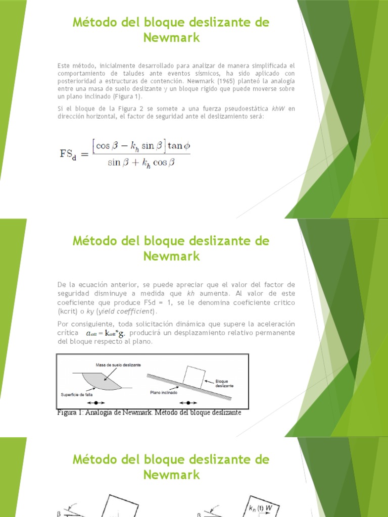 Método Del Bloque Deslizante de Newmark | PDF