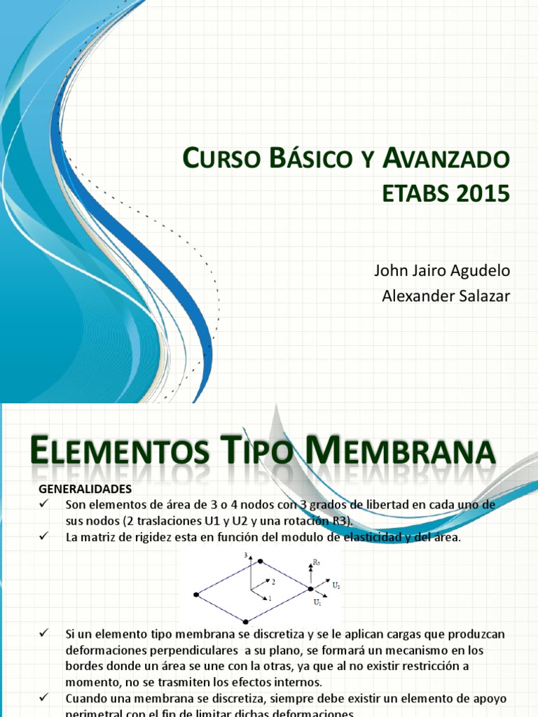 Elementos Tipo Shell en ETABS 2015 | PDF | Rigidez | Triángulo