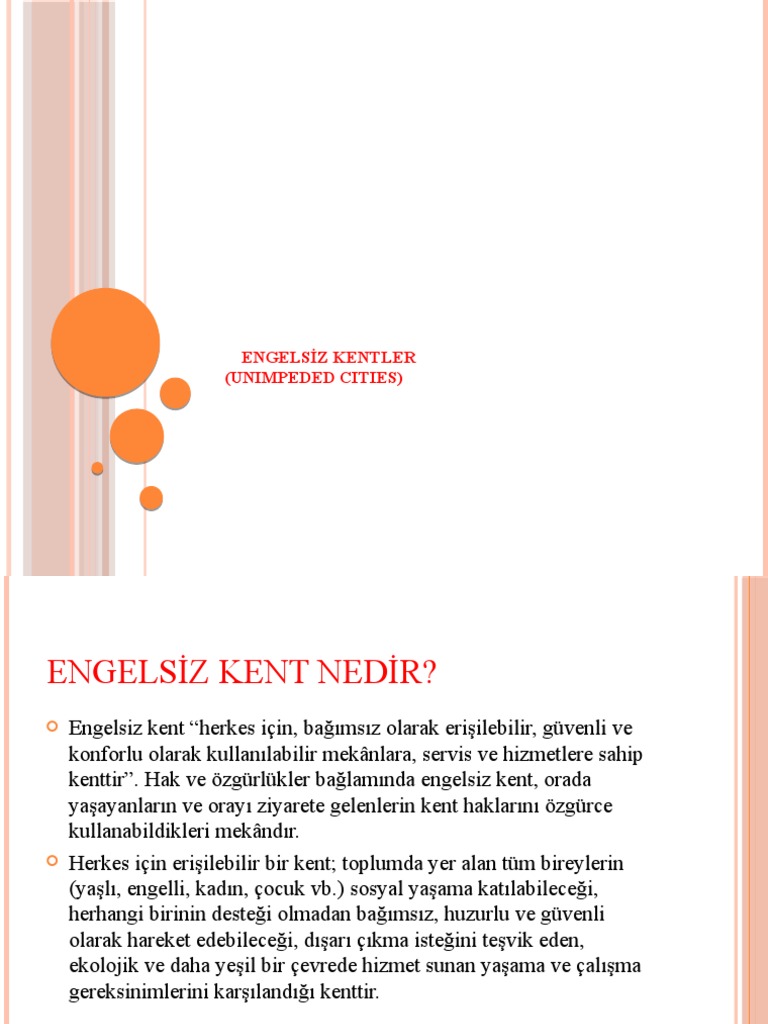Engelsi̇z Kentler | PDF
