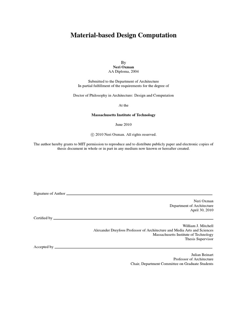 Material-Based Design Computation | PDF | Finite Element Method | Design