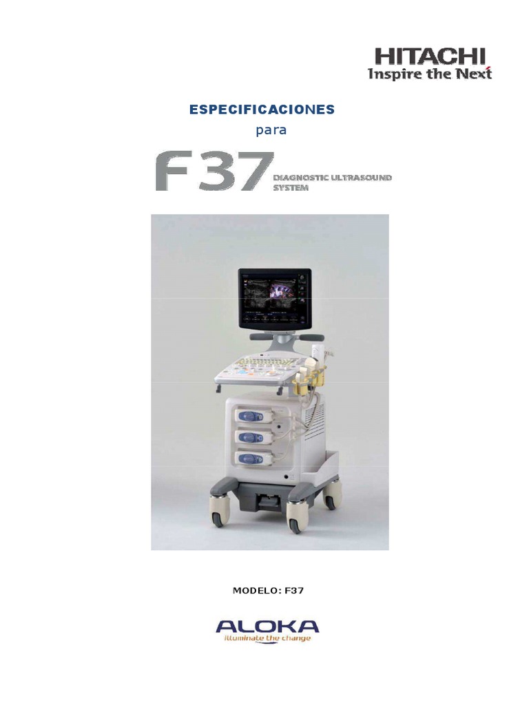 Ecografo Hitachi Prosound f37 | PDF | Riñón | Vena