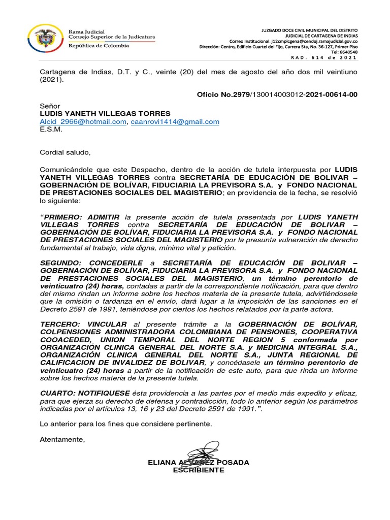 614-2021 Oficios | PDF | Gobierno