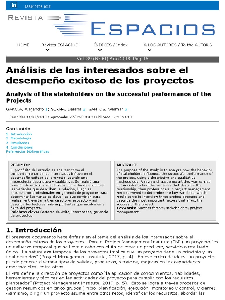 Articulo StakeH | Descargar gratis PDF | Planificación | Diseño