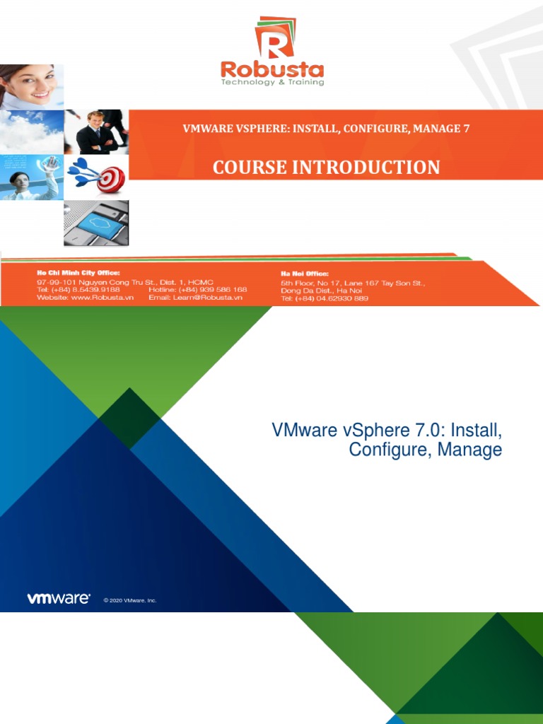 Course Introduction: Vmware Vsphere: Install, Configure, Manage 7 | PDF | V Mware | Computer ...