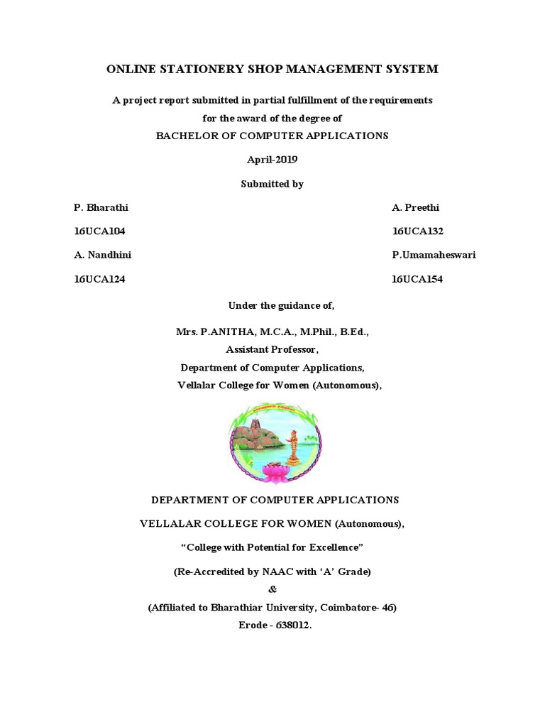 Online Stationery Shop Management System | PDF | My Sql | World Wide Web