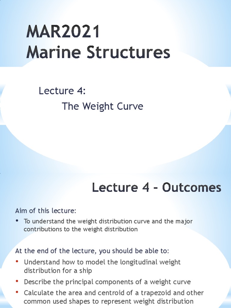 The Weight Curve | PDF | Ships | Weight