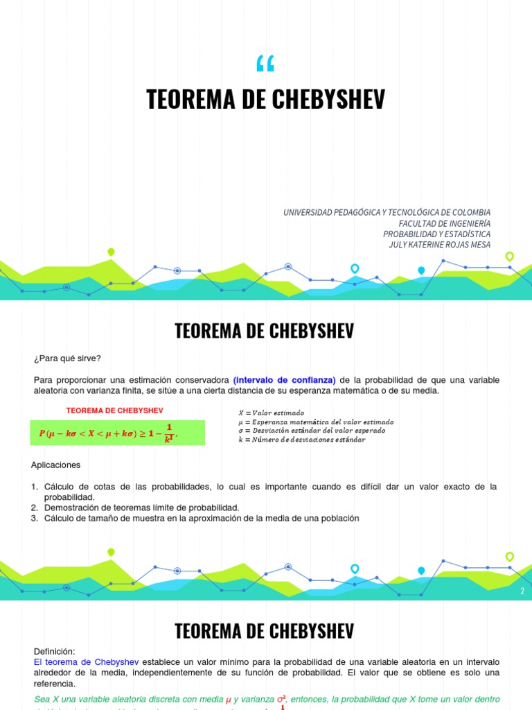 Teorema de Chebyshev | PDF | Media | Diferencia