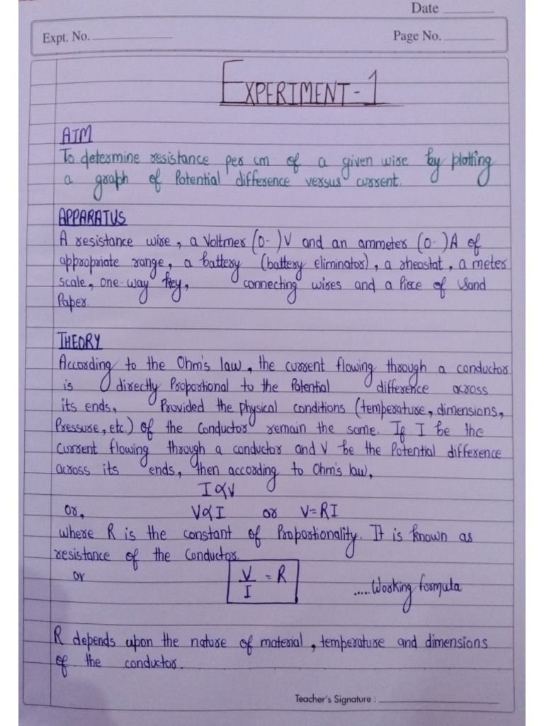 Determining Resistance Using Ohm's Law | PDF | Voltage | Electricity