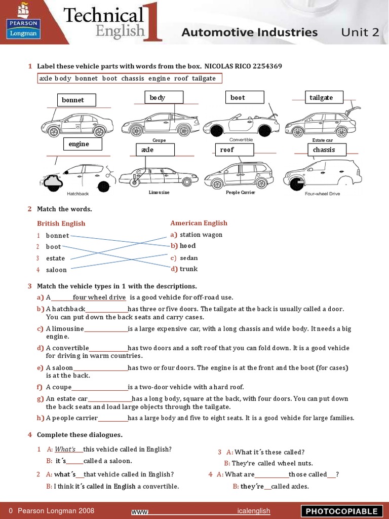 Automotive Industries: Unit 2 | PDF | Trunk (Car) | Sedan (Automobile)