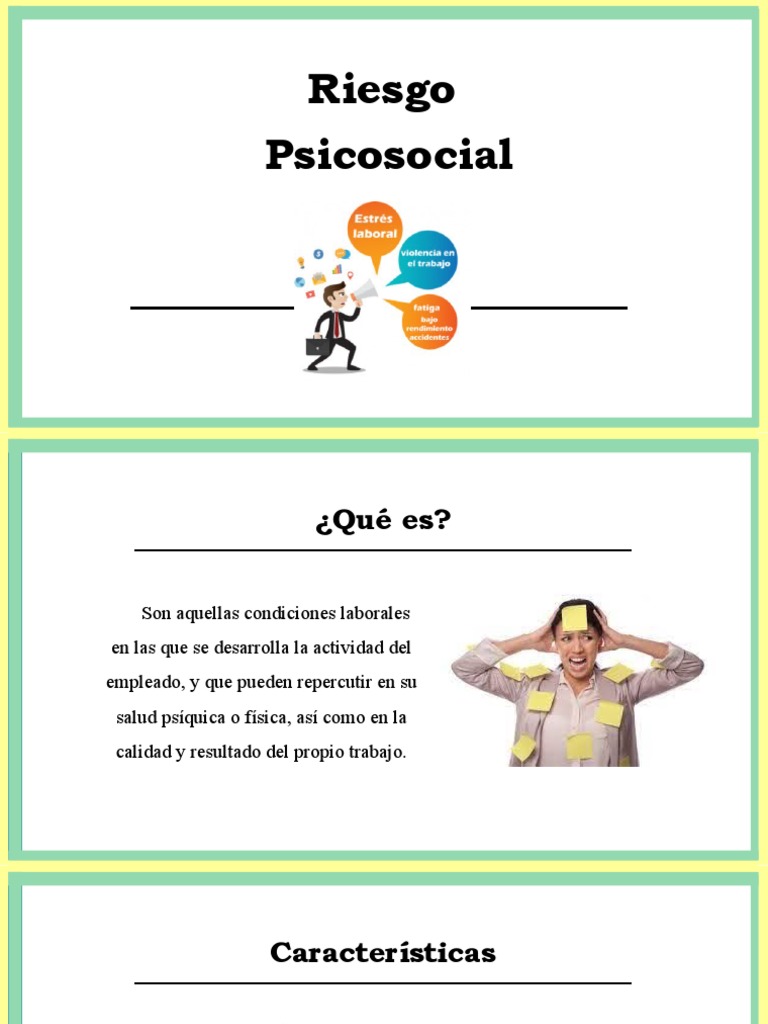 Capacitación Riesgo Psicosocial | PDF | Las emociones | Estrés (biología)
