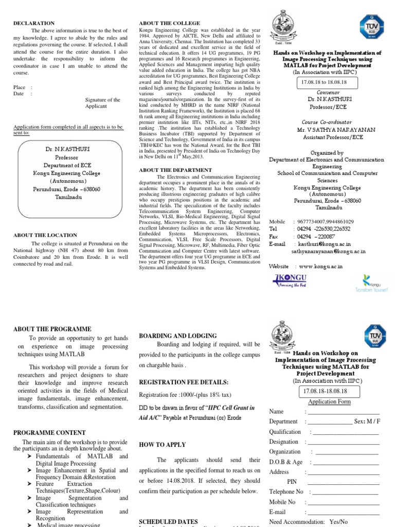 Kongu Image Processing | PDF | Electronic Engineering | Telecommunication