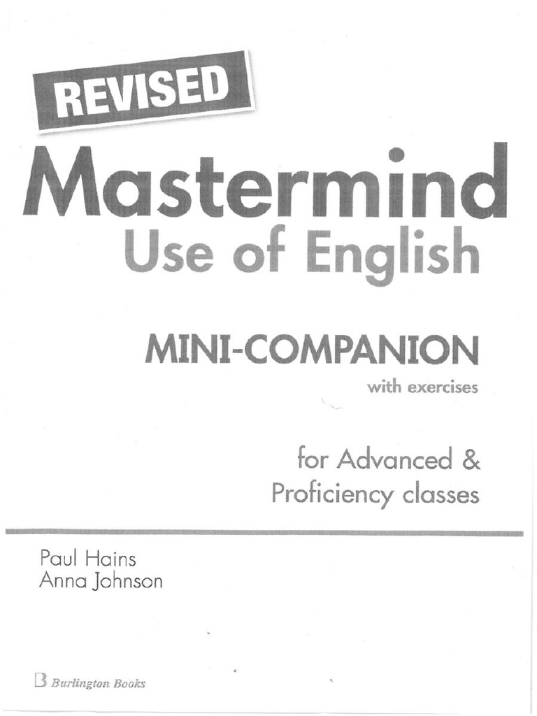Mastermind Use of English Mini Companion PDF Free | PDF