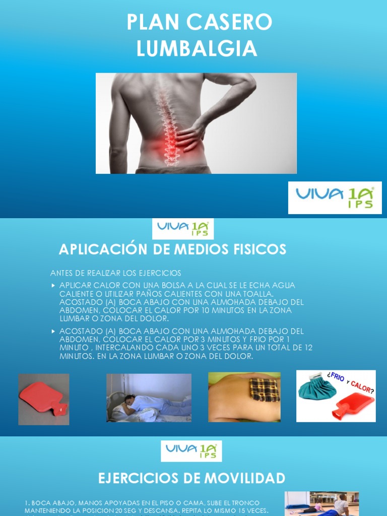 Plan Casero Lumbalgia Viva 1a | PDF | Pie | Rodilla
