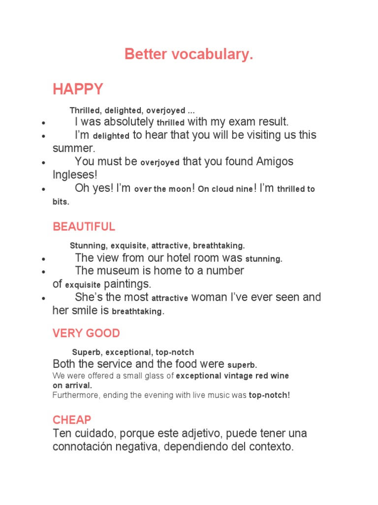 Better Vocabulary | PDF