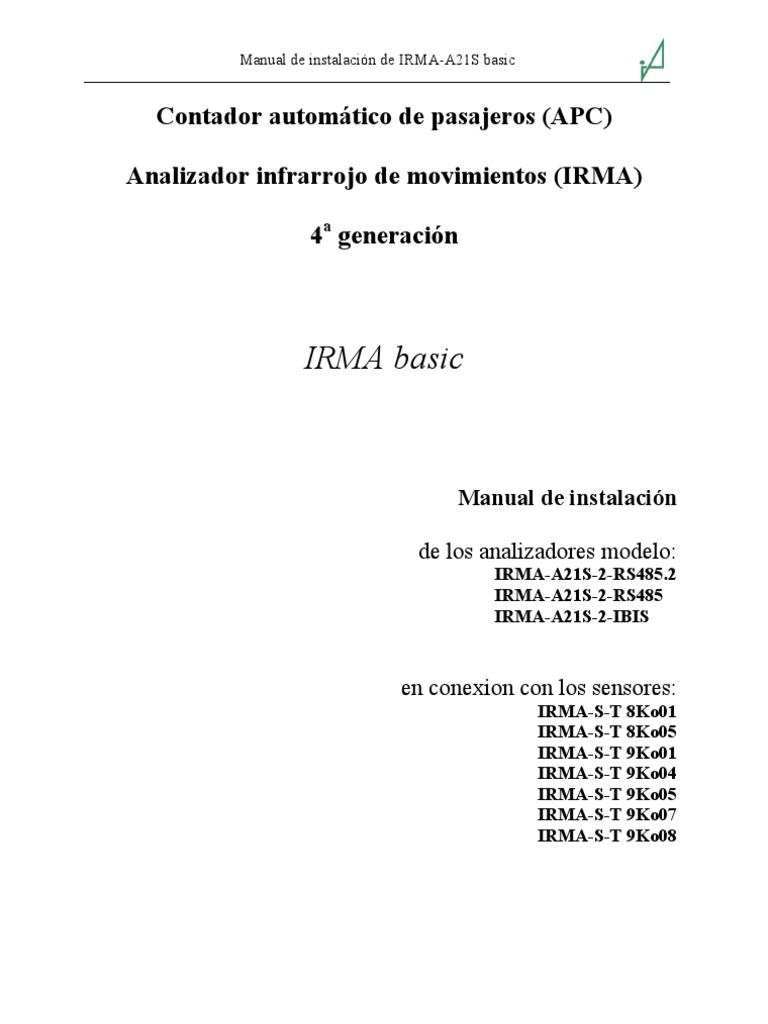 Instalacion IRMA-IV-basic - 20070523-s | PDF | Tornillo | Point and Click