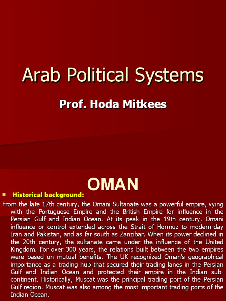 Arab Political Systems | PDF | Oman | Social Science