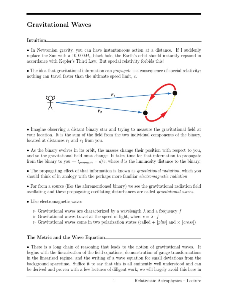 Gravitational Waves | PDF | Ellipse | Gravitational Wave