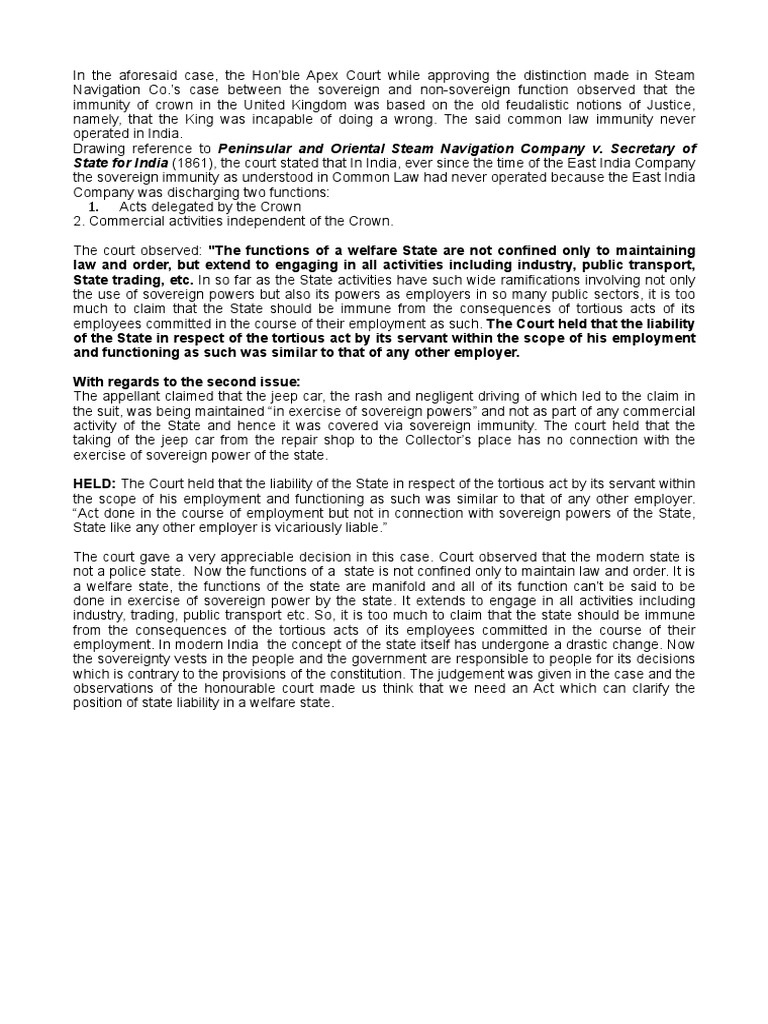 Torts Sovereign Immunity2 Pdf Tort Sovereign Immunity