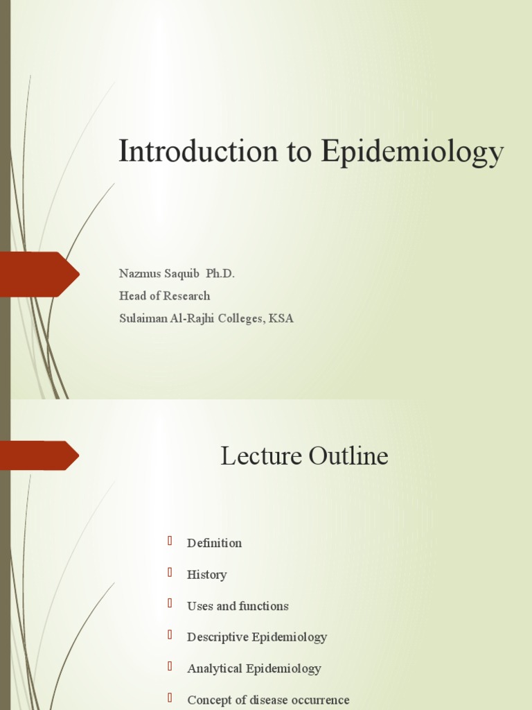 Lecture 2 Block 1.1 Introduction To Epidemiology | PDF | Epidemiology ...