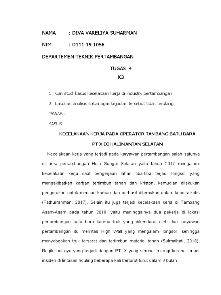 Tugas 4 K3 | PDF