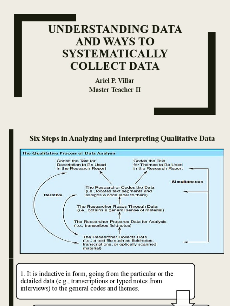 Understanding Data and Ways To Systematically Collect Data | PDF