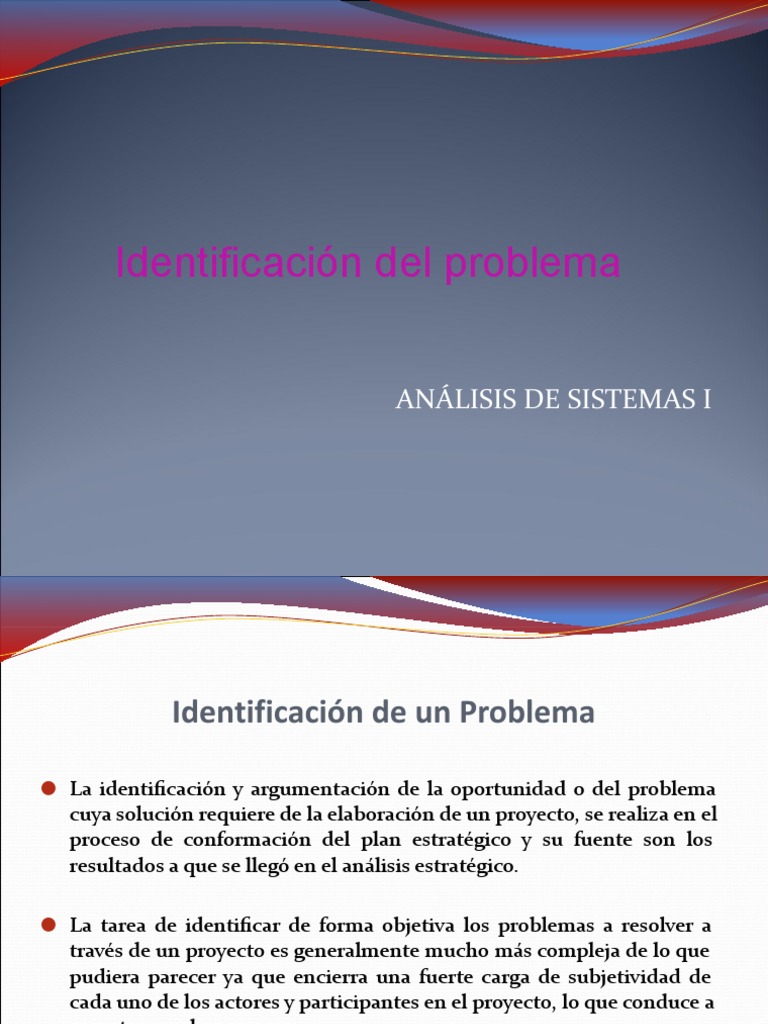 Identificación Del Problema | PDF | Planificación | Cognición