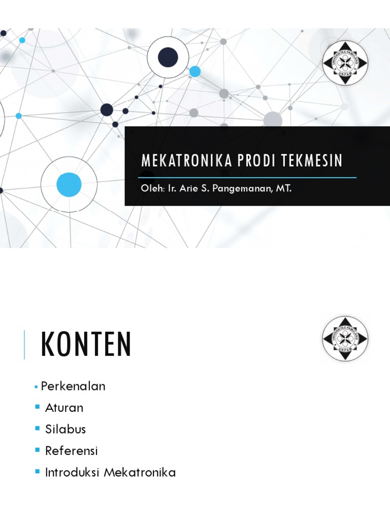 Materi Pertemuan 1 Matkul Mekatronika | PDF