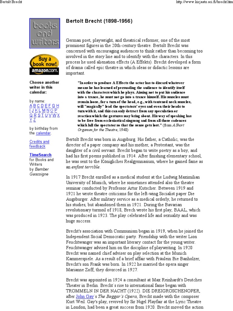 Bertolt Brecht | PDF
