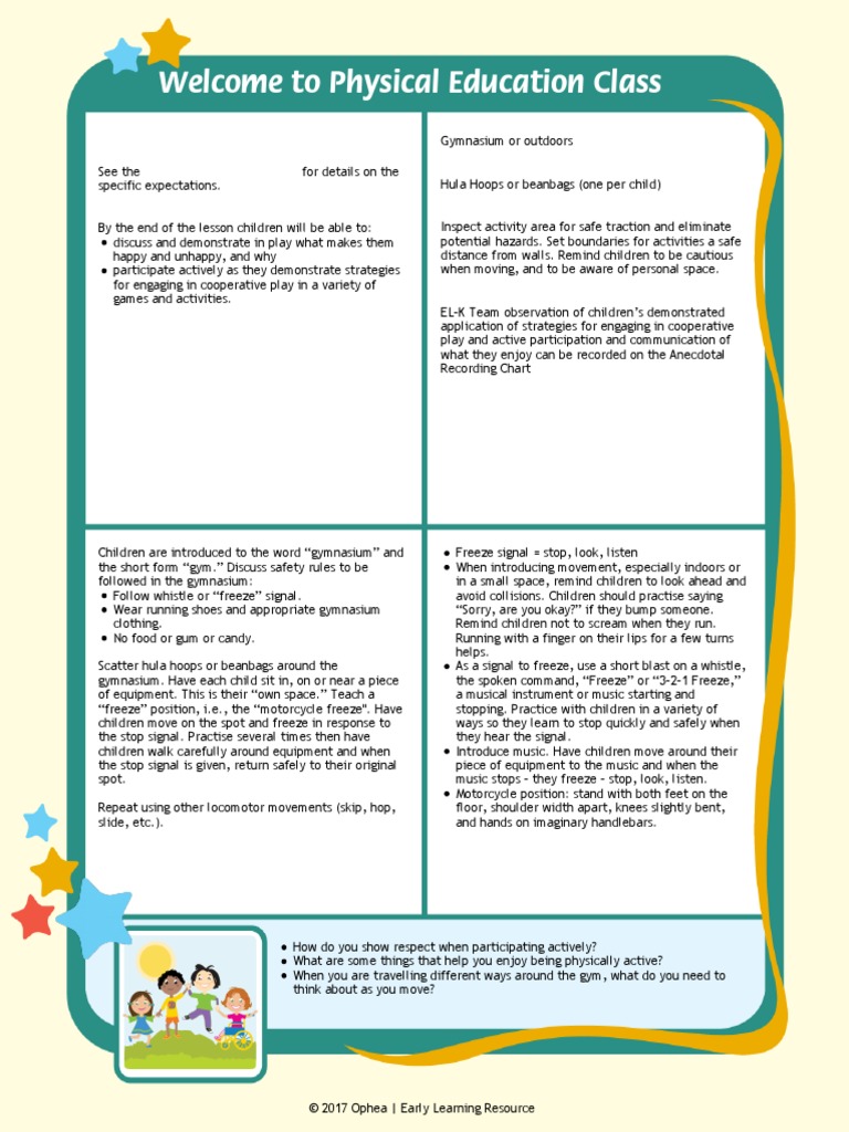 Welcome To Physical Education Class | PDF | Physical Education ...