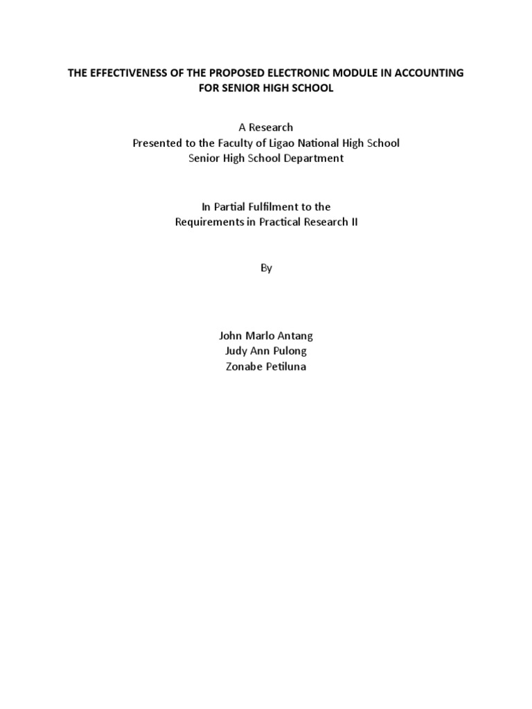 Title Page e Module | PDF | Learning | Educational Technology