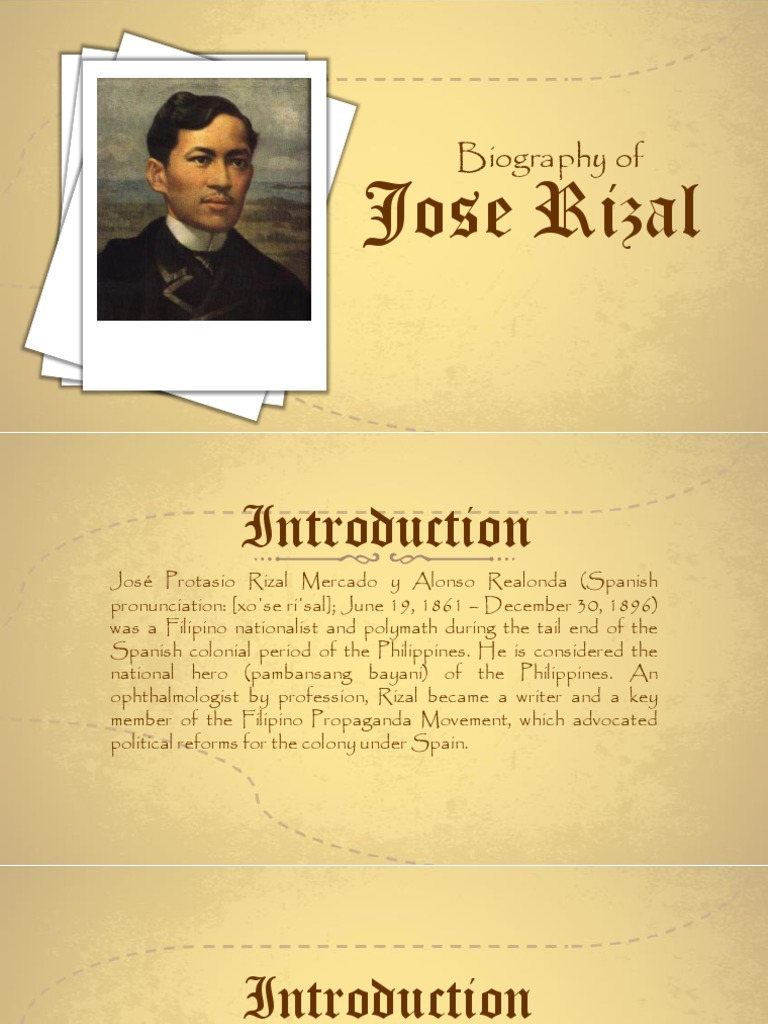 José Rizal: A National Hero's Biography | PDF | Philippines