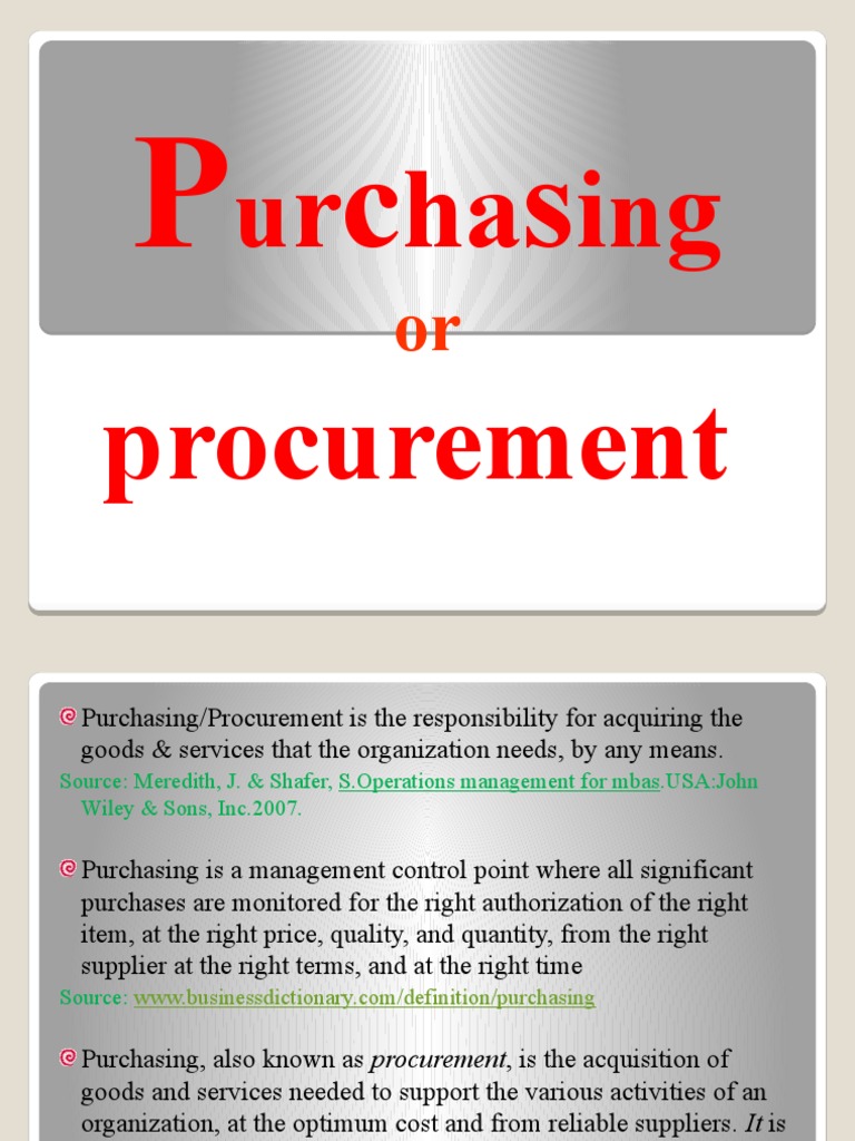 Purchasing ppt. pres.