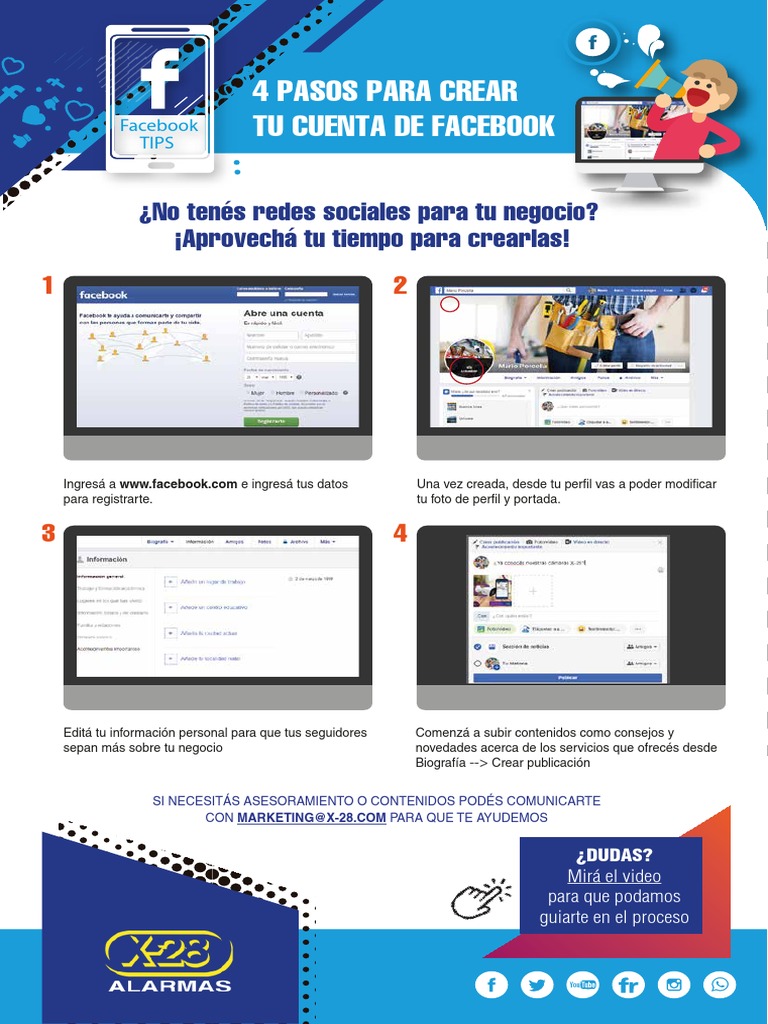 Cómo Crear Tu Cuenta de Facebook | PDF
