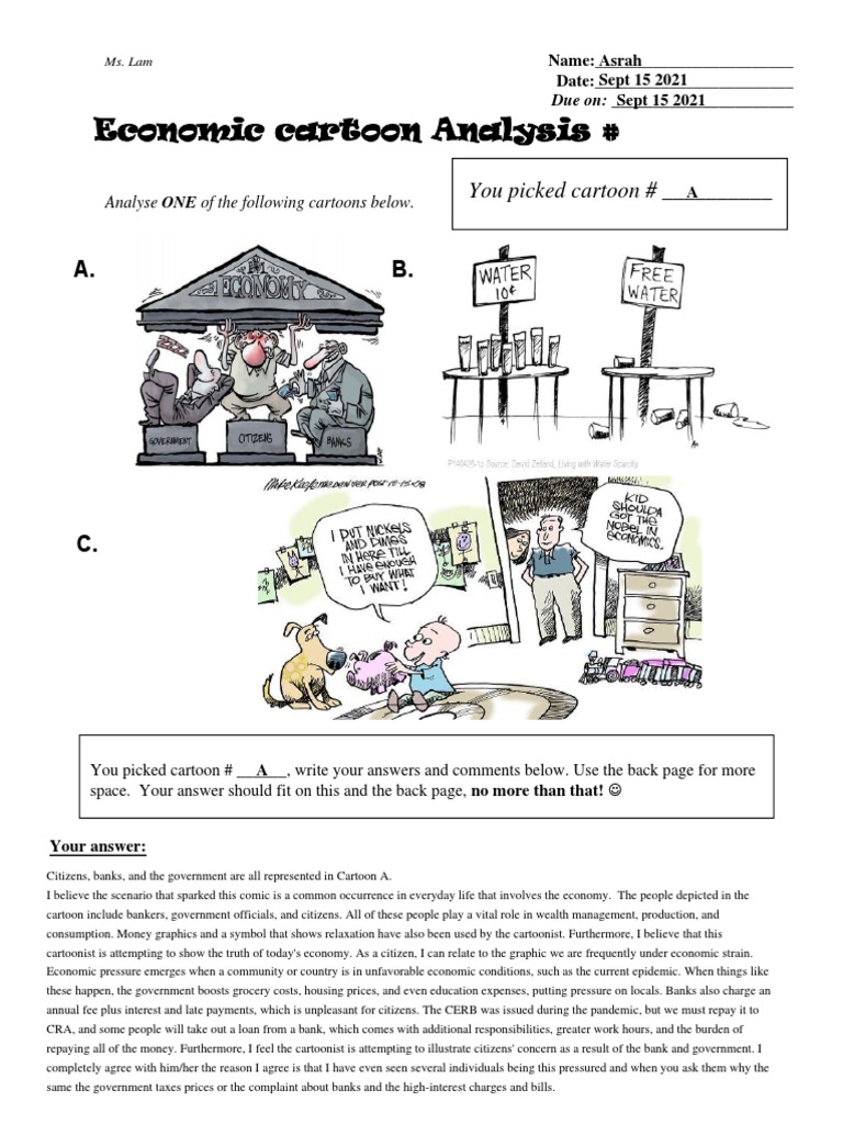 Cartoon Analysis 1 | PDF | Banks | Money