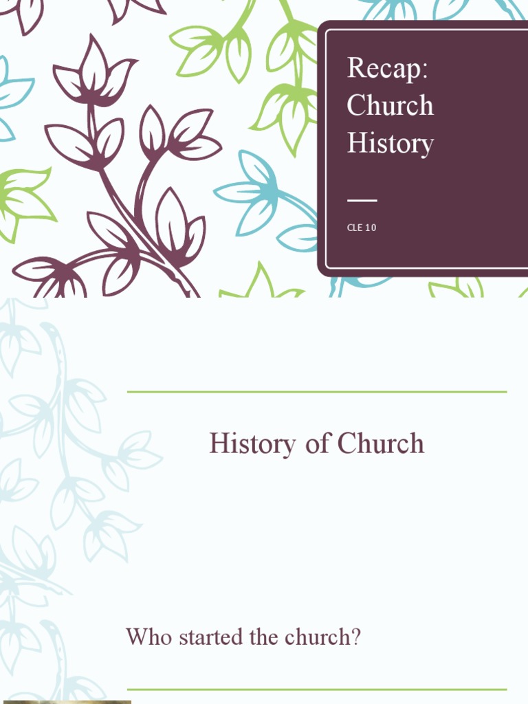 Church History | PDF | Christian Church | Acts Of The Apostles