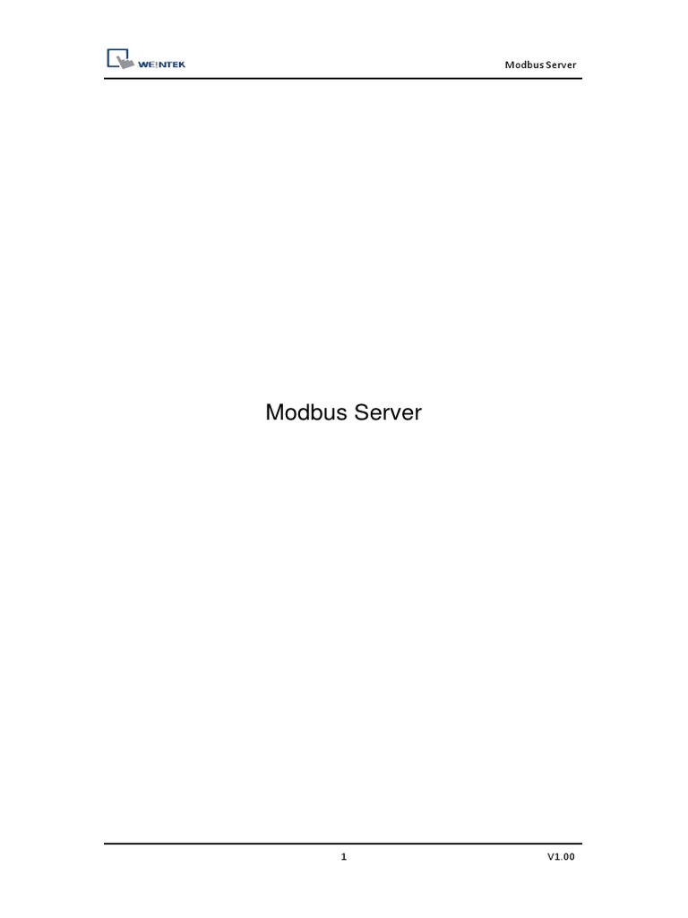 Demo Modbus Server | PDF | Computer Networking | Data Transmission