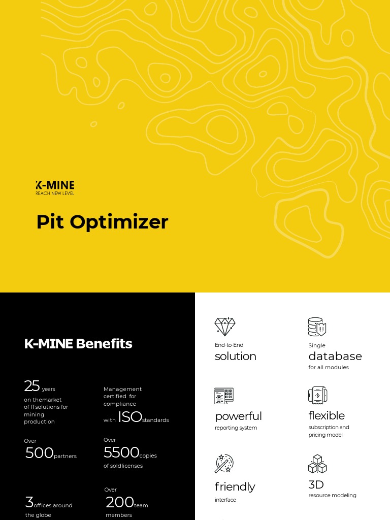 K-MINE Pit-Optimizer Presentation | PDF | Mining | Databases