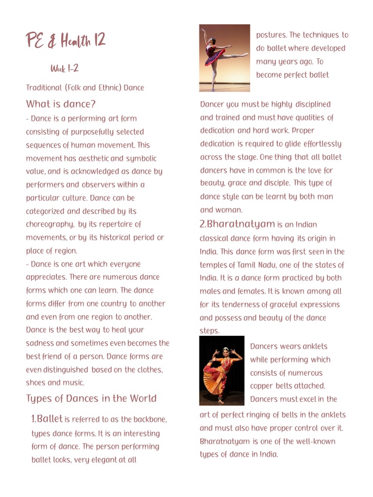 What Is Dance? | PDF | Dances | Ballet