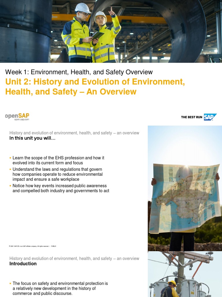 Unit 2: History and Evolution of Environment, Health, and Safety - An ...