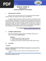 Science 10 First Quarter Module | PDF | Plate Tectonics | Earthquakes