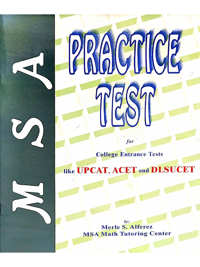 MSA Practice Test | PDF