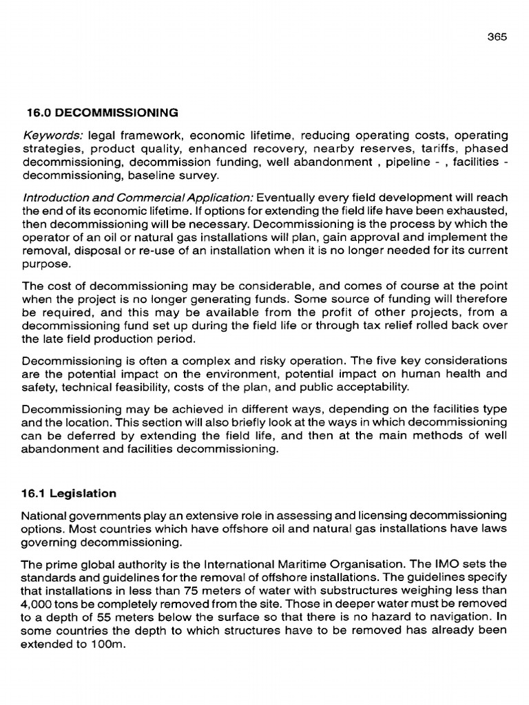 Decommissioning | PDF | Casing (Borehole)
