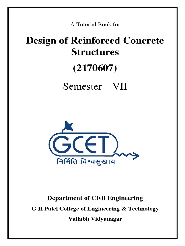 Tutorial Book - DRCS (2170607) | PDF | Beam (Structure) | Building Technology